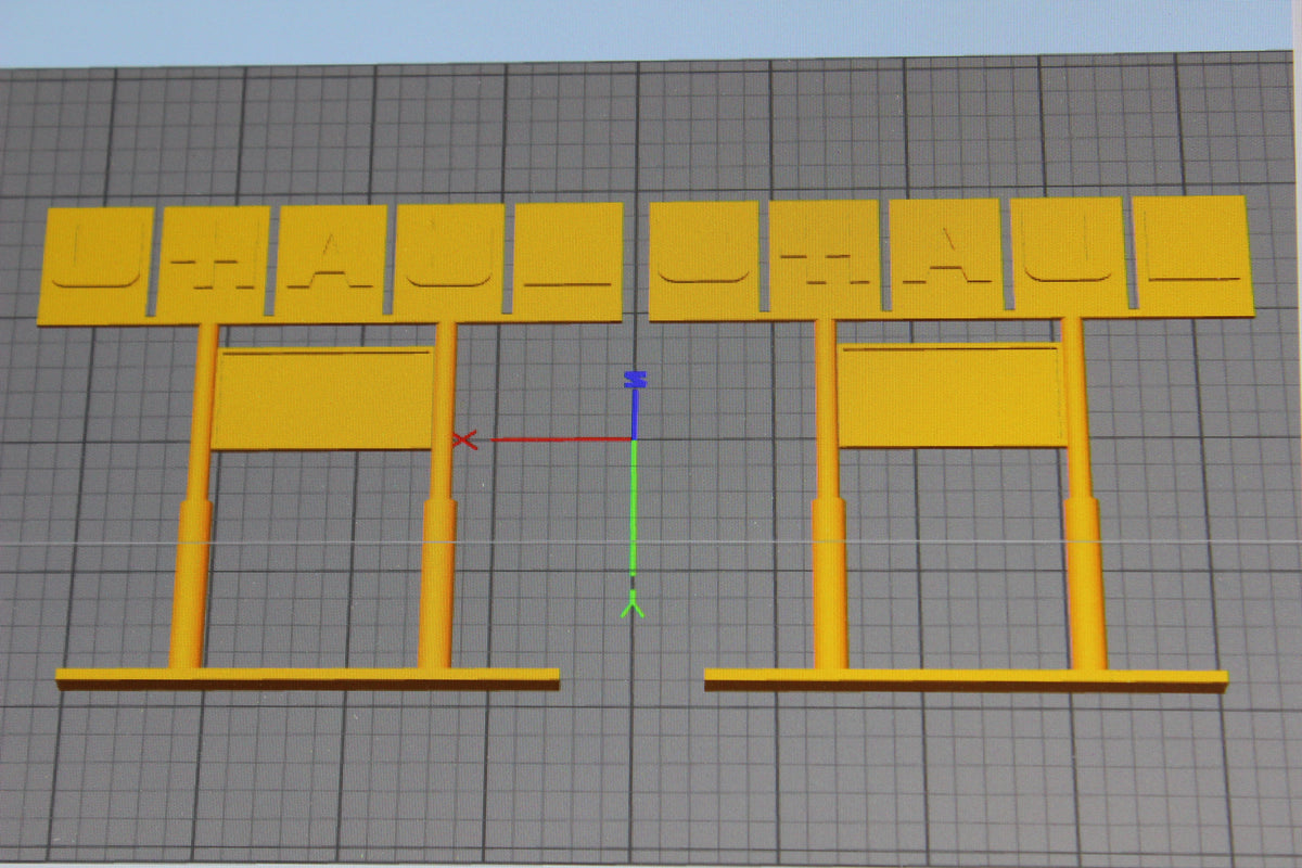 1-87TH SCALE 3D PRINTED U-HAUL SIGN – The Railroad Connection