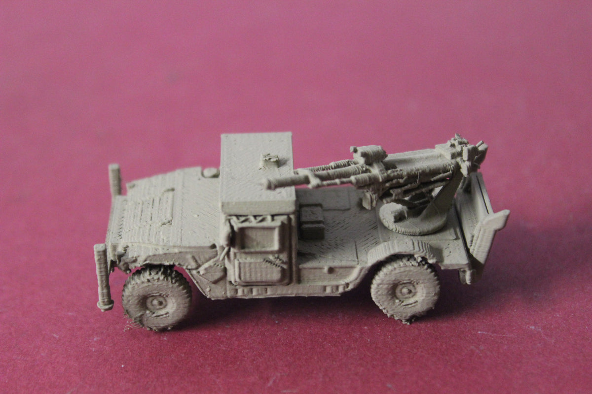 1-87TH SCALE 3D PRINTED U.S. ARMY HUMVEE WITH MOUNTED HAWKEYE 105MM HO ...