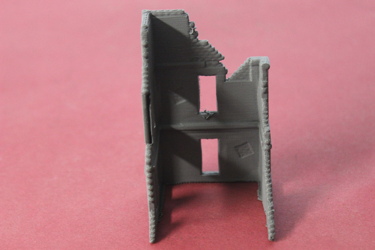 1-87TH SCALE DIORAMA BOMB DAMAGED BUILDINGS #2 – The Railroad Connection