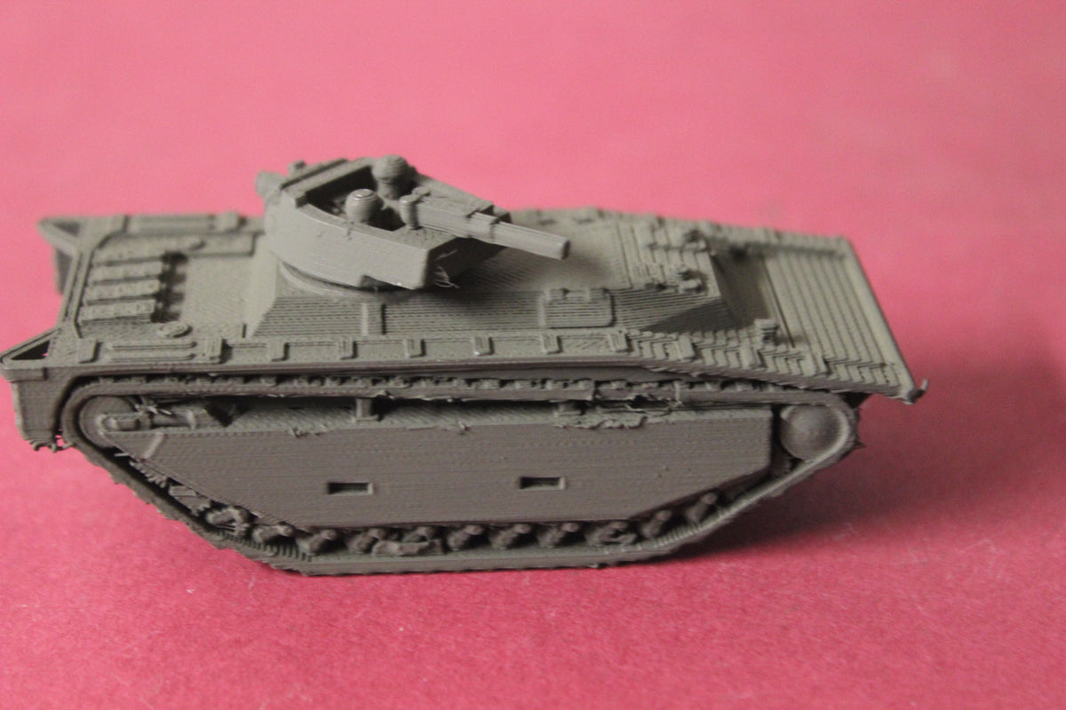 1/87TH SCALE 3D PRINTED WW II USMC LVTA 4 LANDING VEHICLE TANK ...